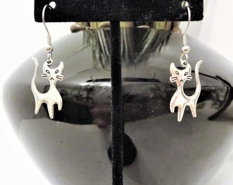 Cat earrings | Etsy