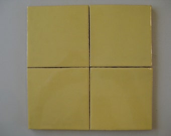 Yellow mosaic tiles | Etsy