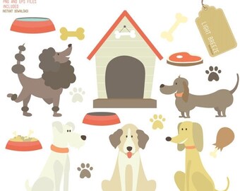 Puppy clipart | Etsy