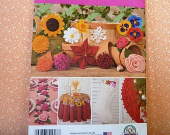 Felt flower pattern | Etsy