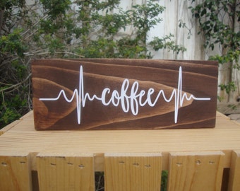 Coffee heartbeat | Etsy