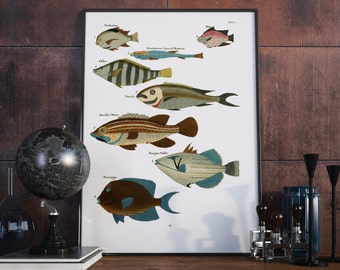 Fish tank art | Etsy