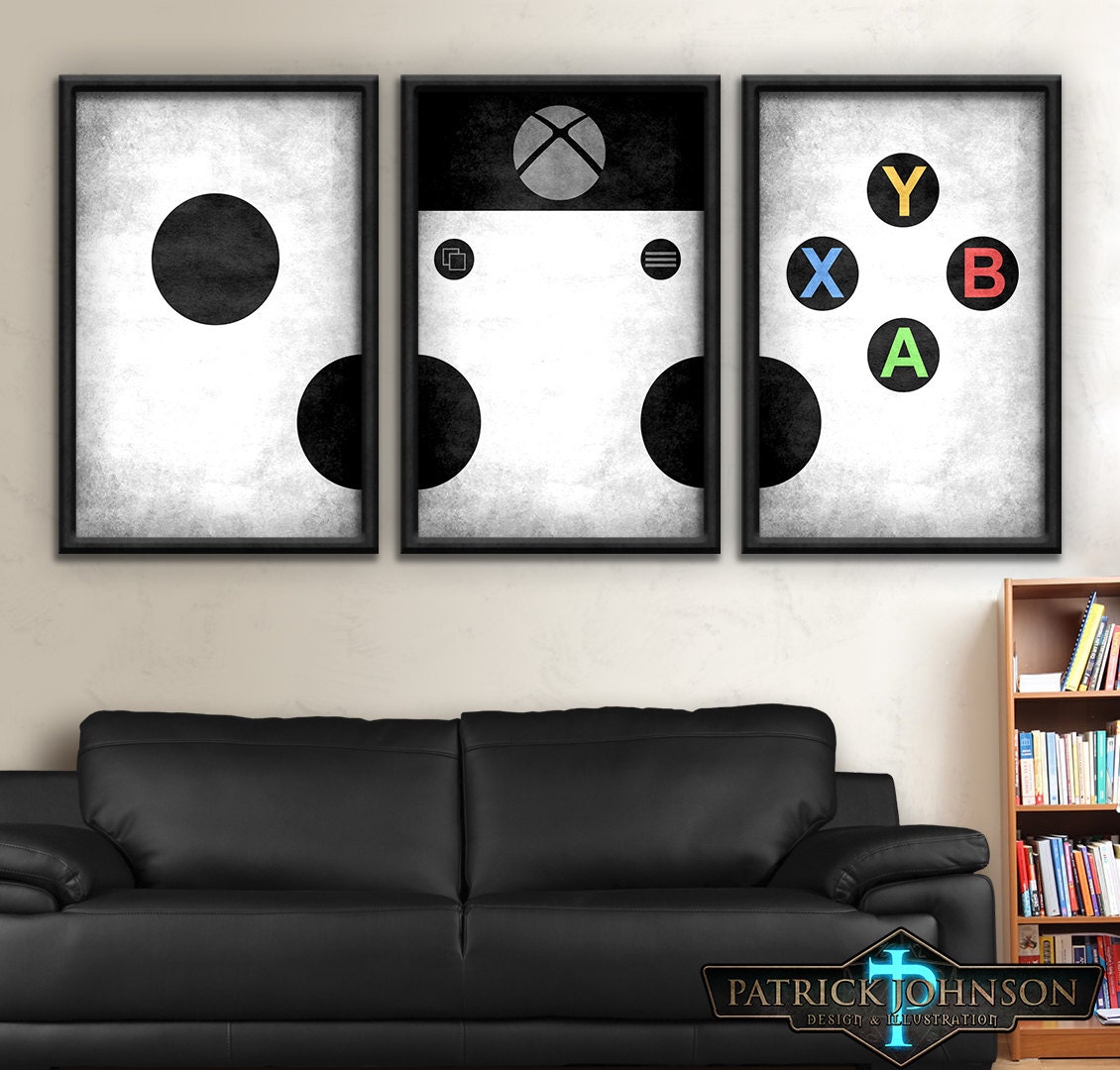 Xbox Art Xbox One Print Set by PJDesignIllustration on Etsy