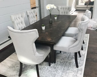 Industrial/Vintage Conference Room Table w/ Raw Steel Body and