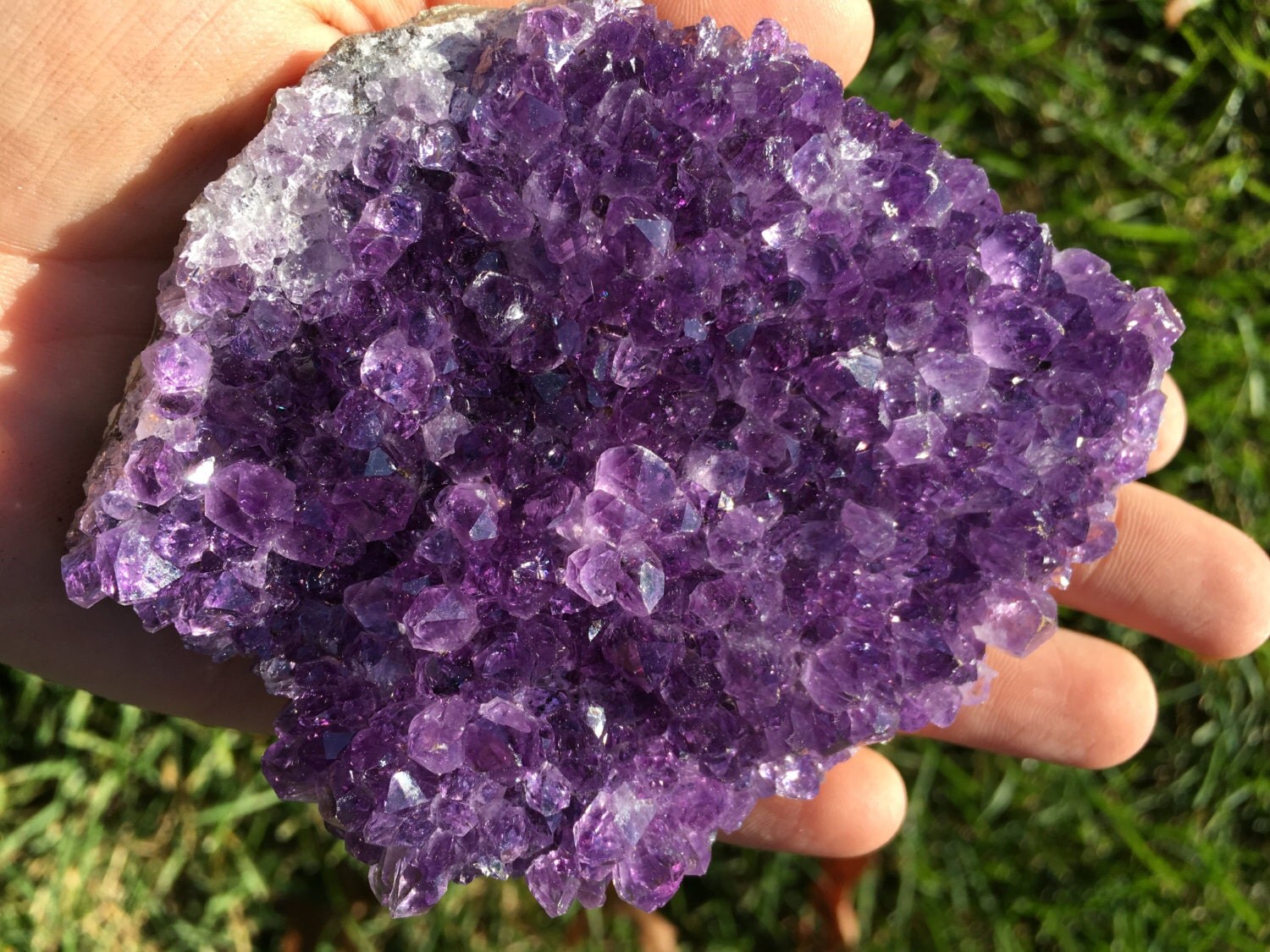 Raw Amethyst Crystal Cluster Amethyst by NewMoonBeginnings