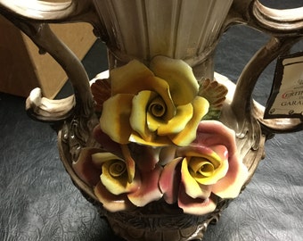 Capodimonte vase | Etsy