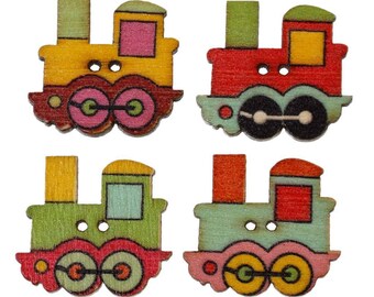 Train buttons | Etsy