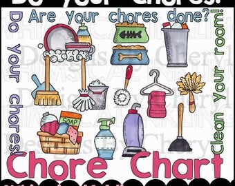 Chores clipart | Etsy