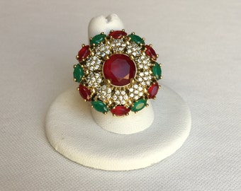 Unique big red ring related items | Etsy