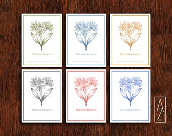 Printable bookplates | Etsy