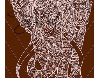 Elephant mandala | Etsy