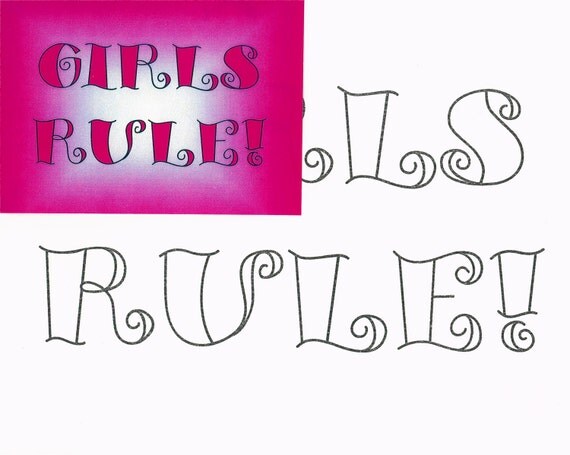 DrawColorPaintFrame GIRLS RULE