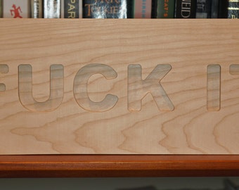 Routed wood signs | Etsy