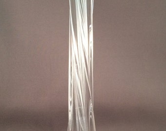 Twisted glass vase | Etsy