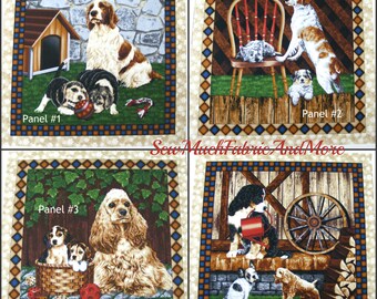 Dog fabric panels | Etsy