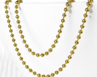 Gold ball chain | Etsy