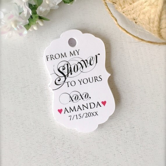 From my shower to yours tags thank you tags soap favor tags