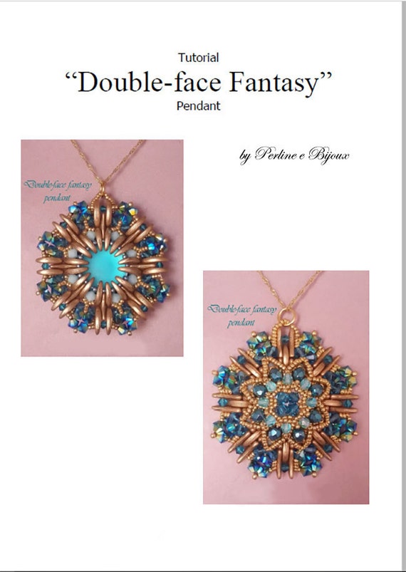 Tutorial Double-face Fantasy pendant / ciondolo