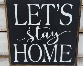 Lets stay home | Etsy