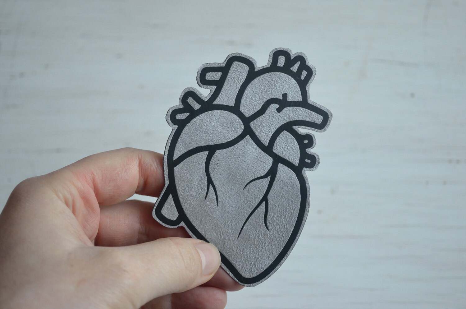 anatomical heart patch iron on patches medical student gift
