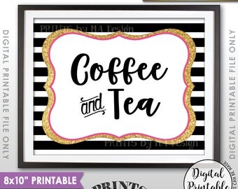 Coffee and tea sign | Etsy