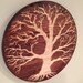 Wood wall art carved family tree 15 wide