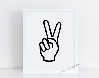 Peace sign | Etsy