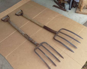 Antique pitch fork | Etsy