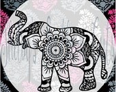 Elephant mandala | Etsy