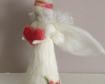Needle felt angel | Etsy