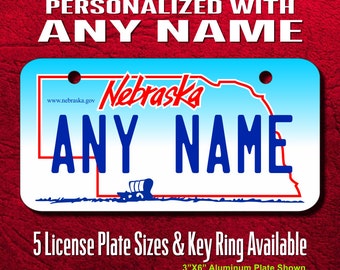 Nebraska license plate | Etsy