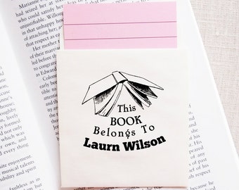 Open book stamp | Etsy