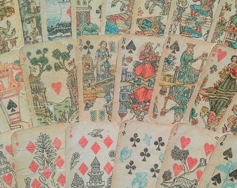 Retro playing cards | Etsy