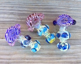 Unique purple glass pipe related items | Etsy