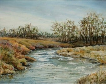 Flowing river | Etsy