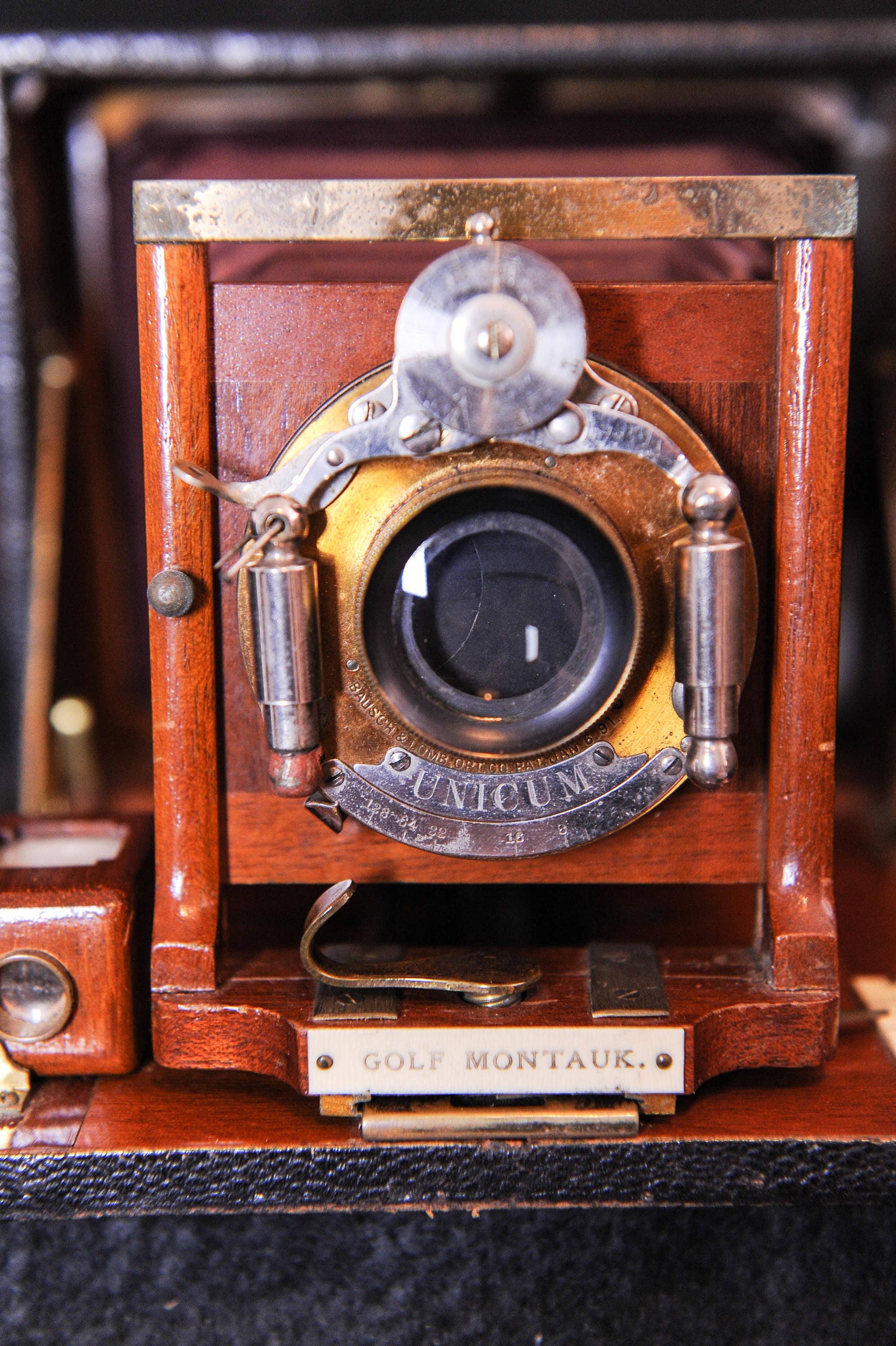 Bausch & Lomb optical company Golf Montauk Unicum Camera with Slides ... Bausch & Lomb optical company Golf Montauk Unicum Camera with Slides ...