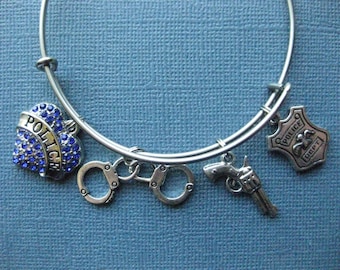 Police jewelry | Etsy