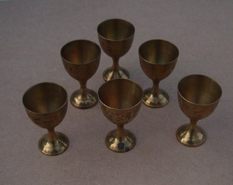 Brass goblets | Etsy