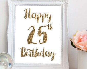 25th birthday | Etsy
