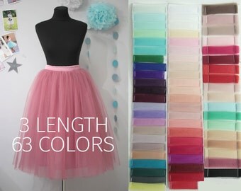 Pink tulle skirt | Etsy