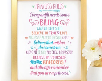Princess rules | Etsy