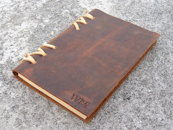 leather journal personalized leather journal leather by LuckGifts
