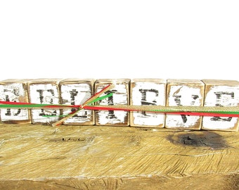 Believe blocks | Etsy