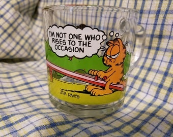 Garfield glass mug cup It's not a pretty life but