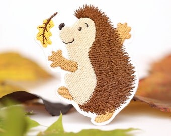 Hedgehog applique | Etsy