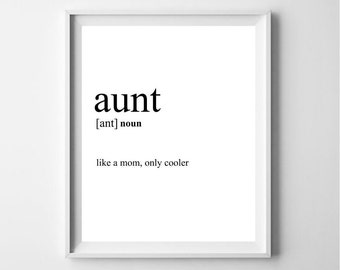 Aunt quote | Etsy