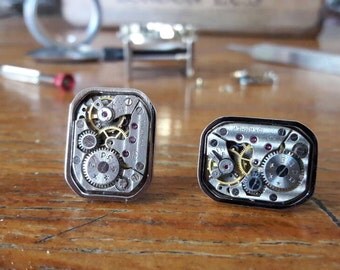 Mechanical cufflinks | Etsy