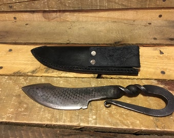 Hand Forged Rasp Knife