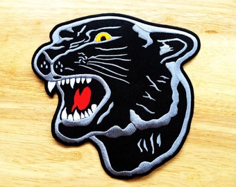 Black panther patch | Etsy