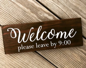 Please leave sign | Etsy